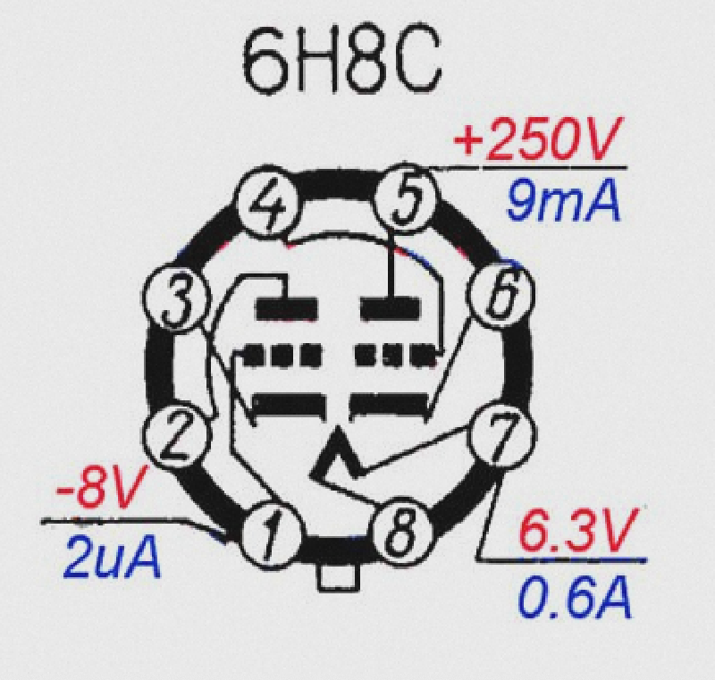 ᐉ 6N8S Tube: Comparison with 6SN7, Datasheet and Equivalents